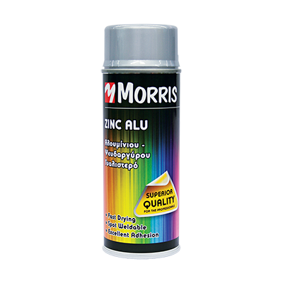 MORRIS ΣΠΡΕЇ ΨΥΧΡΟ ΓΑΛΒΑΝΙΣΜΑ (ZINC ALU) ΓΥΑΛΙΣΤΕΡΟ 400ML - ΚΑΠΟΤΑΣ ...